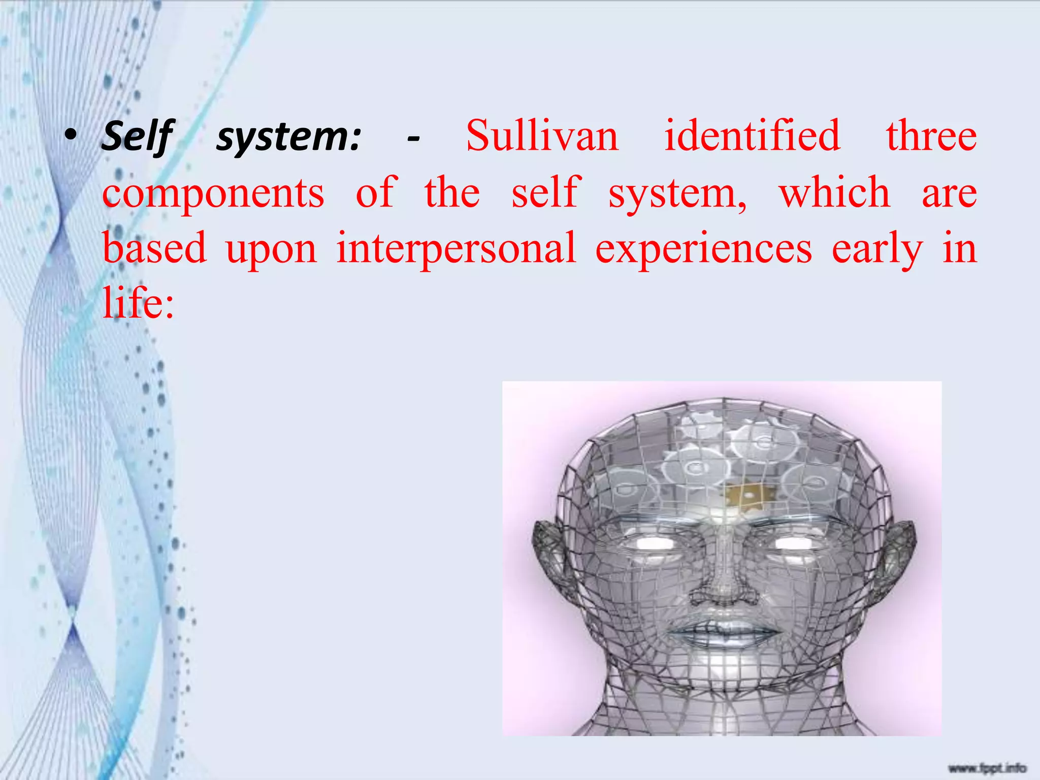 Interpersonal theory or sullivan theory | PPTX