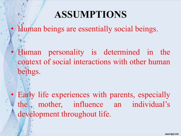 Interpersonal theory or sullivan theory | PPTX