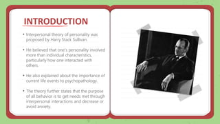 Interpersonal Theory by Sullivan | Juhin J | PDF