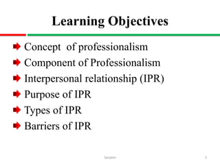 Interpersonel relationship (ipr) | PPT