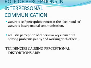 Interpesonal communication ppt | PPTX
