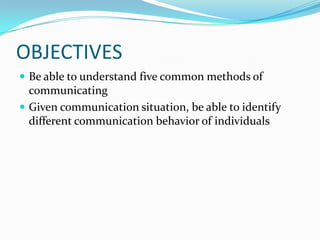 Interpesonal communication ppt | PPTX