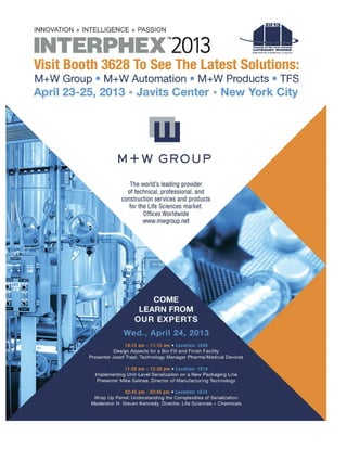 M+W Group Interphex 2013 | PDF