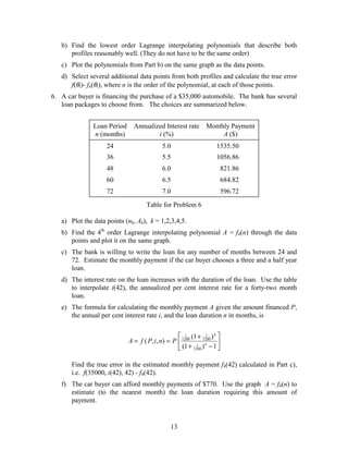 Interp lagrange | PDF