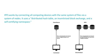 Interplanetary File System.pptx | Computer Networking | Computing
