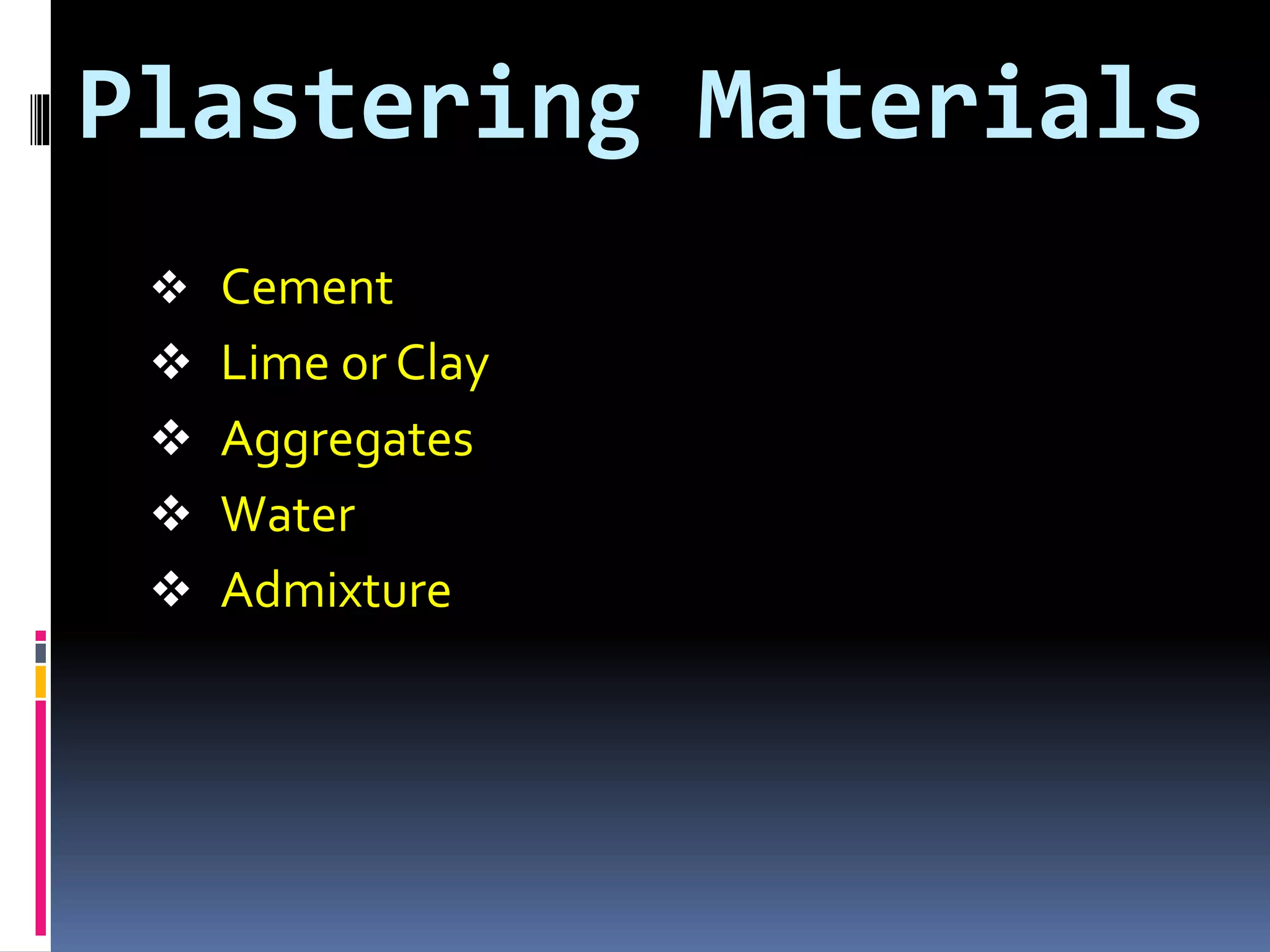 INTERNAL PLASTERING BY SK SANIUL HODA | PPTX