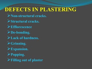 INTERNAL PLASTERING BY SK SANIUL HODA | PPTX