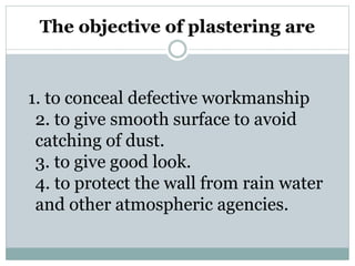 INTERNAL PLASTERING BY SK SANIUL HODA | PPTX