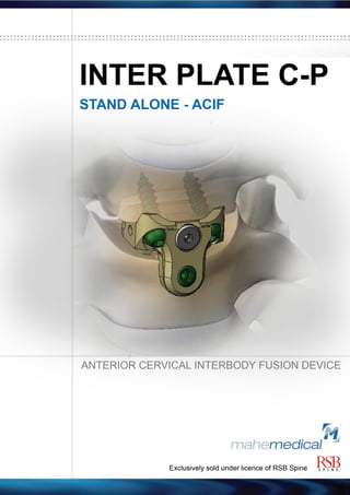 Cervical Stand-alone - Fusion Implant | PDF