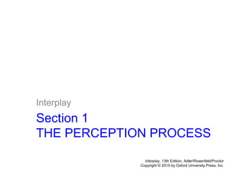 Interplay, 13e chapter 04 | PPT