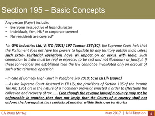 Interplay of NRI tax and section 195 | PDF