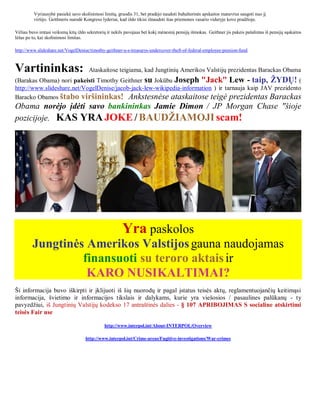 Interpol bringing the united states to justice (lithuanian) | PDF