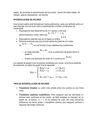 Interpolación alejandro | PDF