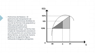 INTERPOLACION de metodos numericos para resolver problemas | PDF