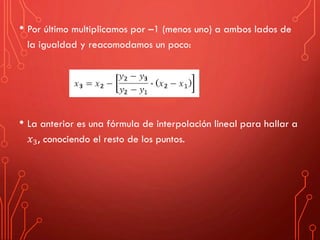 Interpolacion Lineal | PPTX