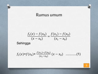Interpolasi linear ppt | PPTX