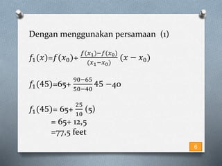 Interpolasi linear ppt | PPTX
