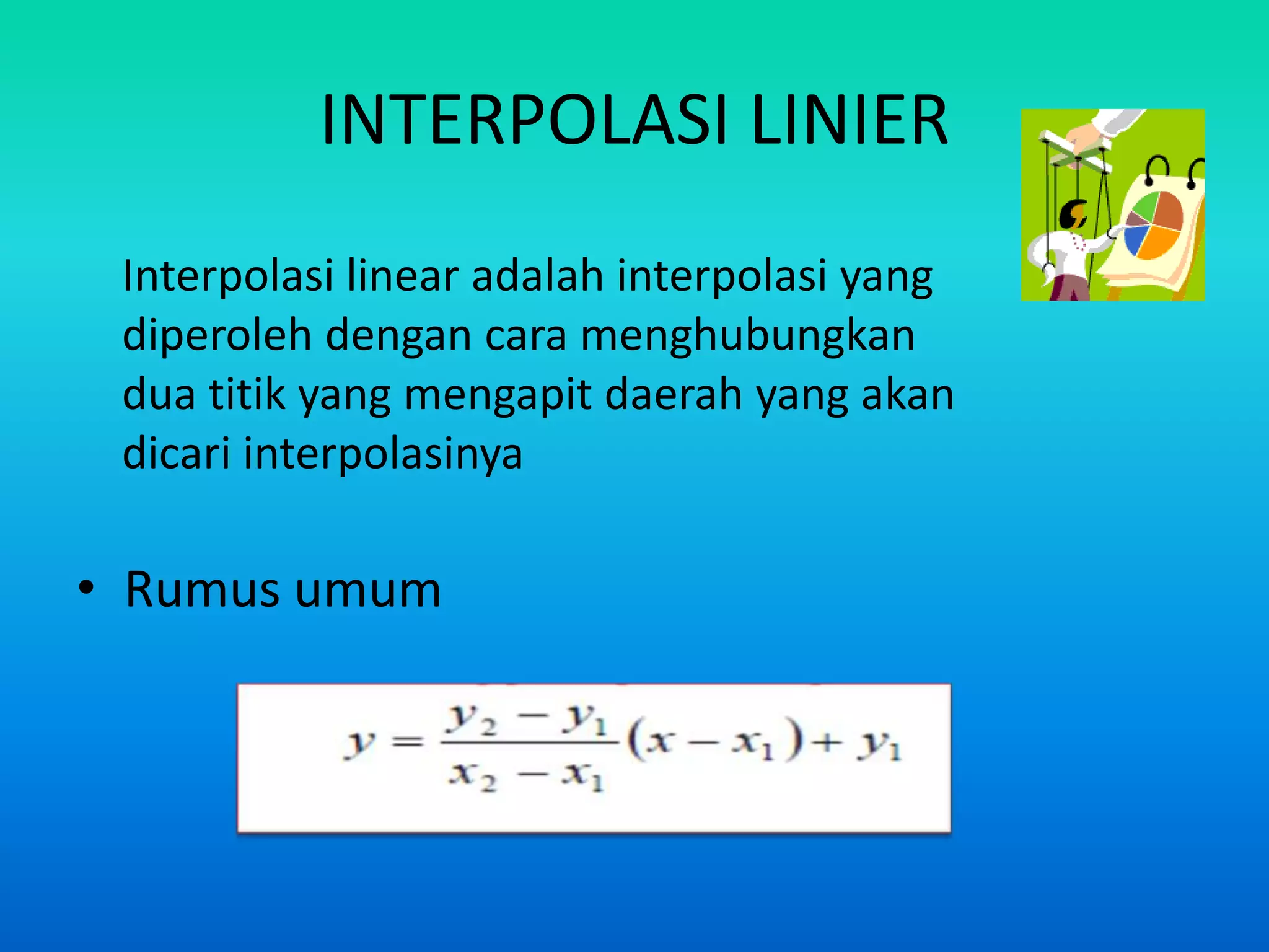 Interpolasi linier | PPTX