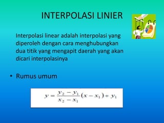 Interpolasi linier | PPTX
