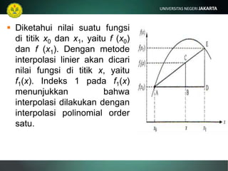 Komputasi Fisika 09 (Interpolasi Polinomial) | PPTX