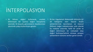 İnterpolasyon | PPT