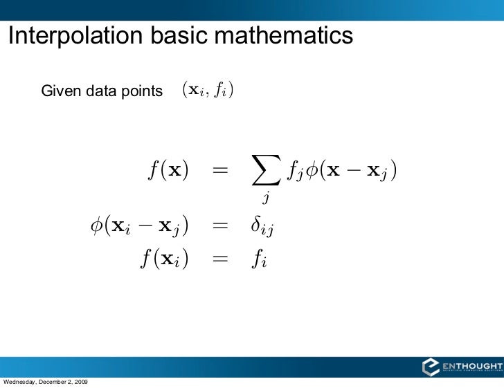 Interpolation with SciPy and NumPy Interpolation with SciPy and NumPy