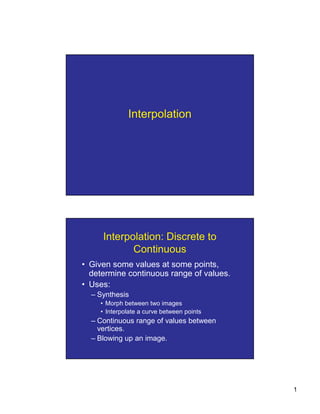 Interpolation | PDF