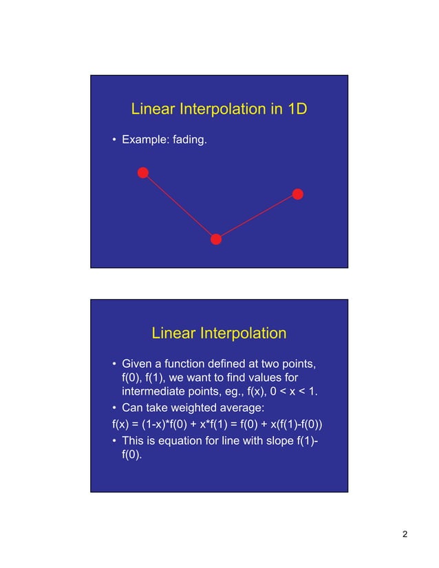 Interpolation | PDF