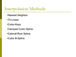 Comparing 3-D Interpolation Techniques | PPT