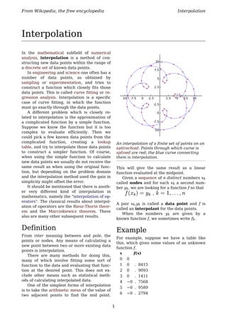 Interpolation | PDF
