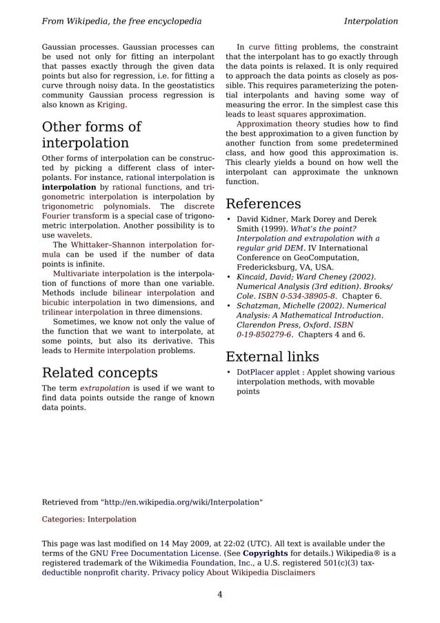 Interpolation | PDF