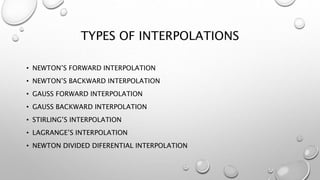 INTERPOLATION | PPTX