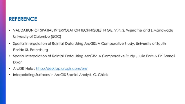 Interpolation techniques in ArcGIS | PDF | Science