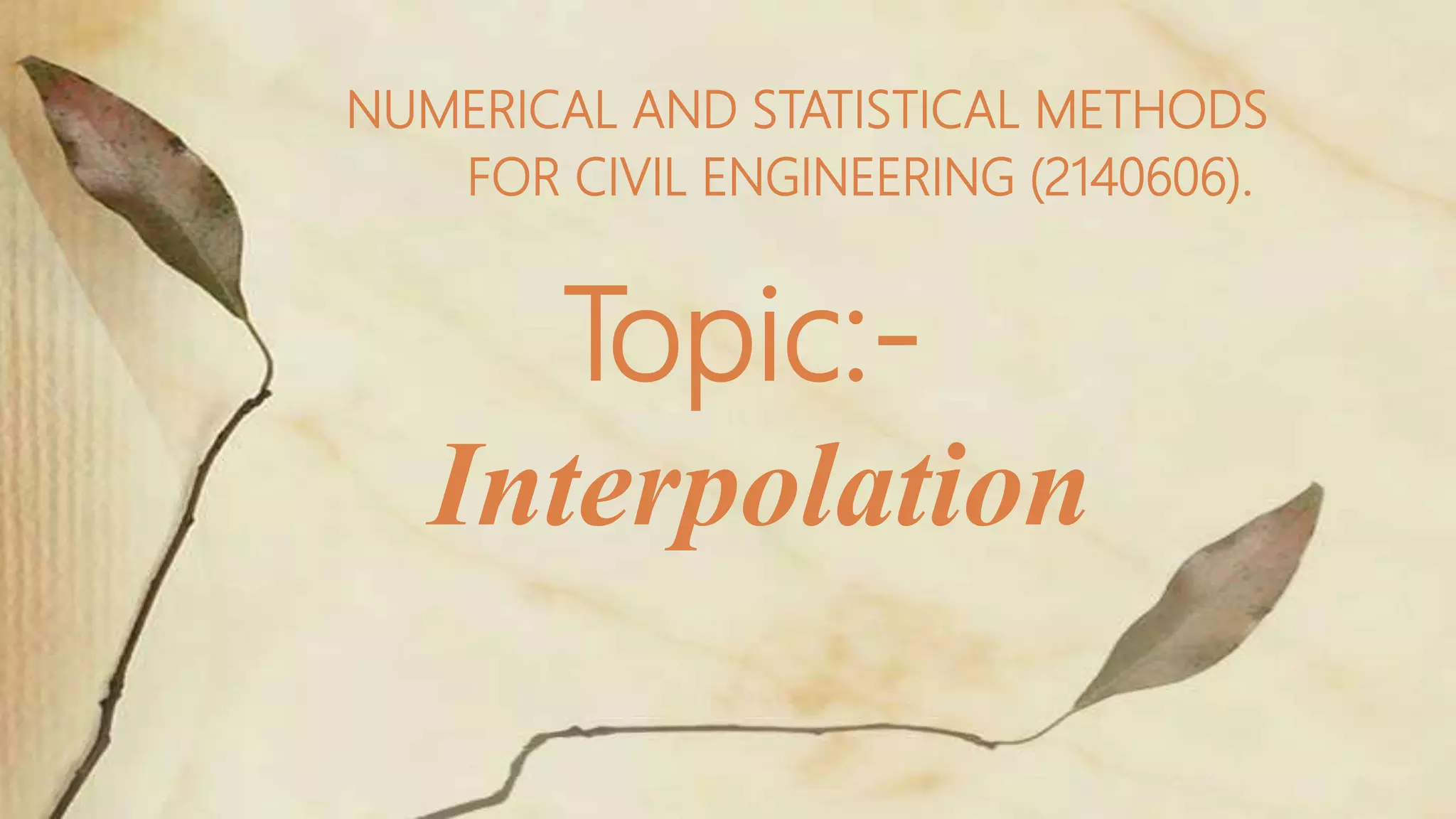 Interpolation | PPTX