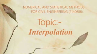 Interpolation | PPTX