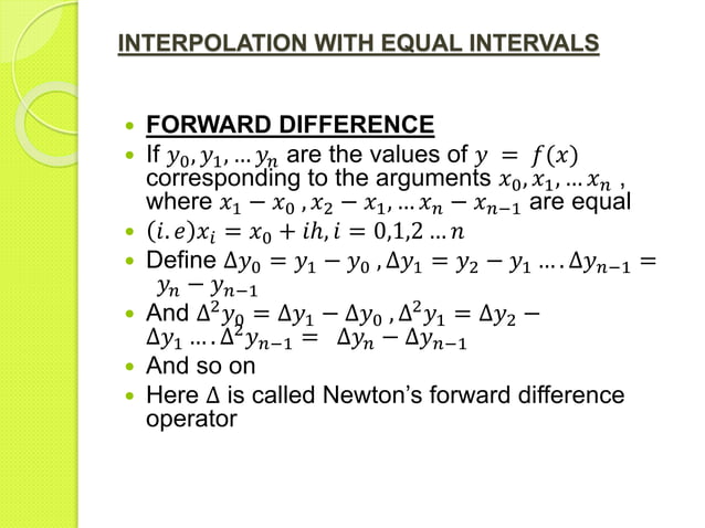 Interpolation | PPTX | Physics | Science