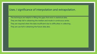 Interpolation and Extrapolation | PPTX