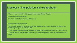 Interpolation and Extrapolation | PPTX