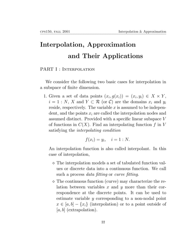 Interpolation | PDF