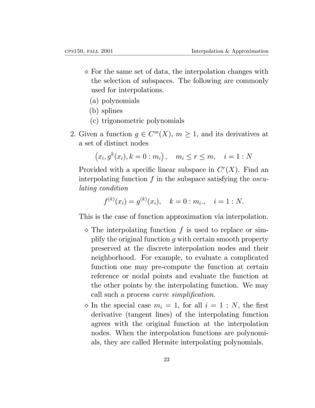 Interpolation | PDF