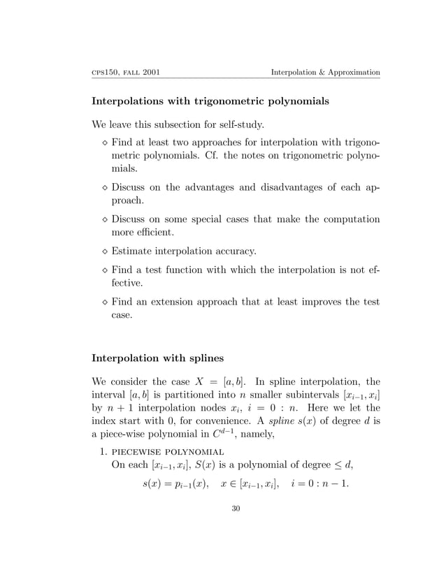 Interpolation | PDF