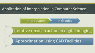 Interpolation and-its-application | PPT