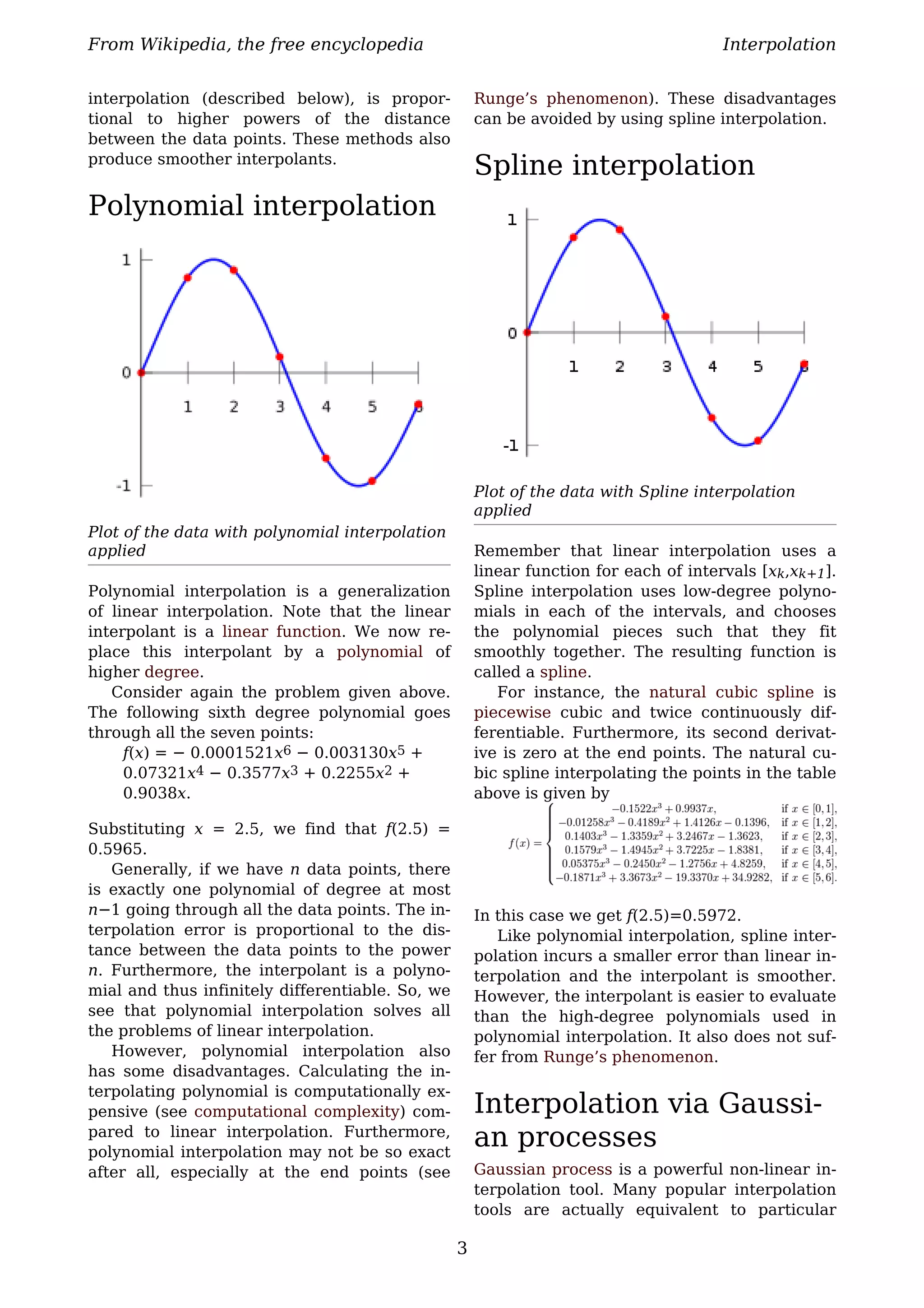 Interpolation wikipedia | PDF