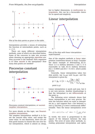 Interpolation wikipedia | PDF
