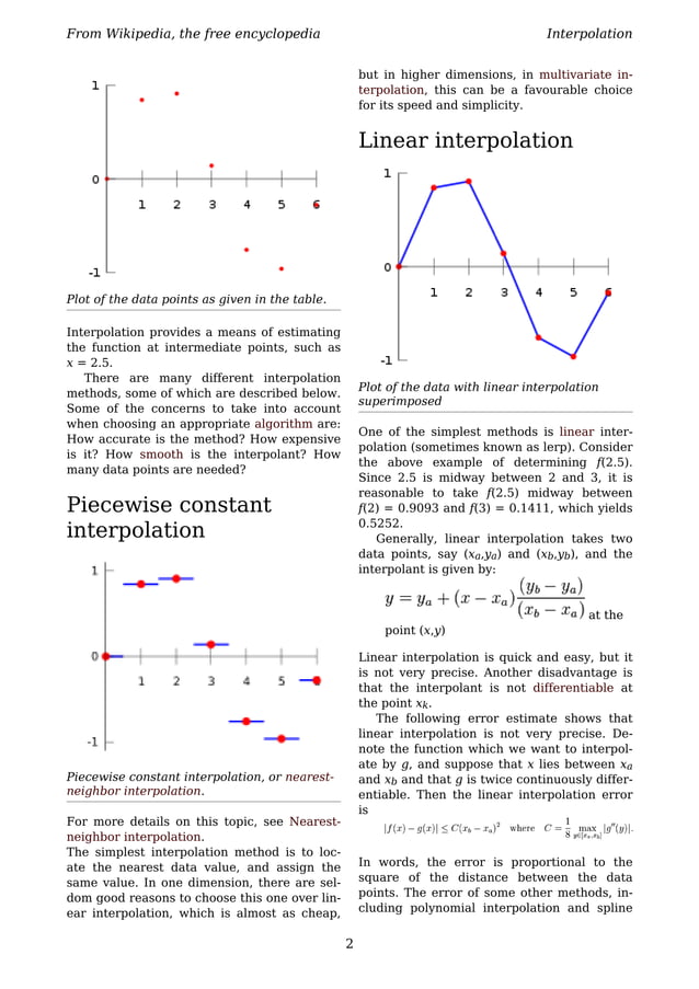 Interpolation wikipedia | PDF