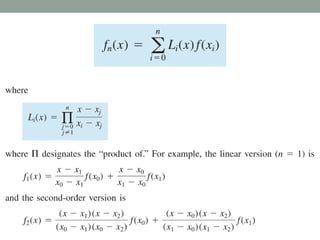 Interpolation(2) Numerical methods to CE Problems).pdf | Physics | Science