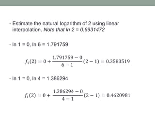 Interpolation(2) Numerical methods to CE Problems).pdf | Physics | Science