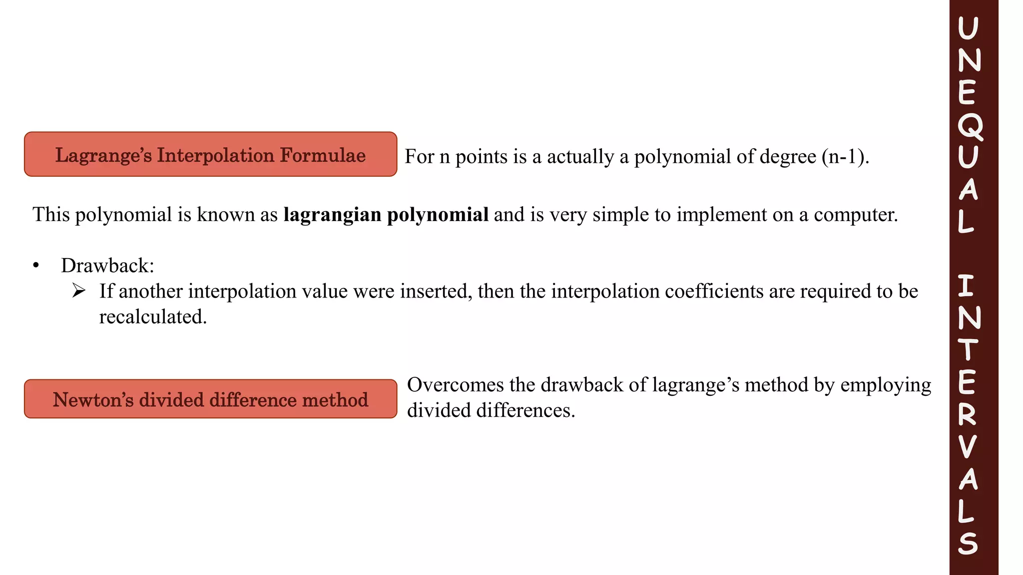 Interpolation and its applications | PPTX