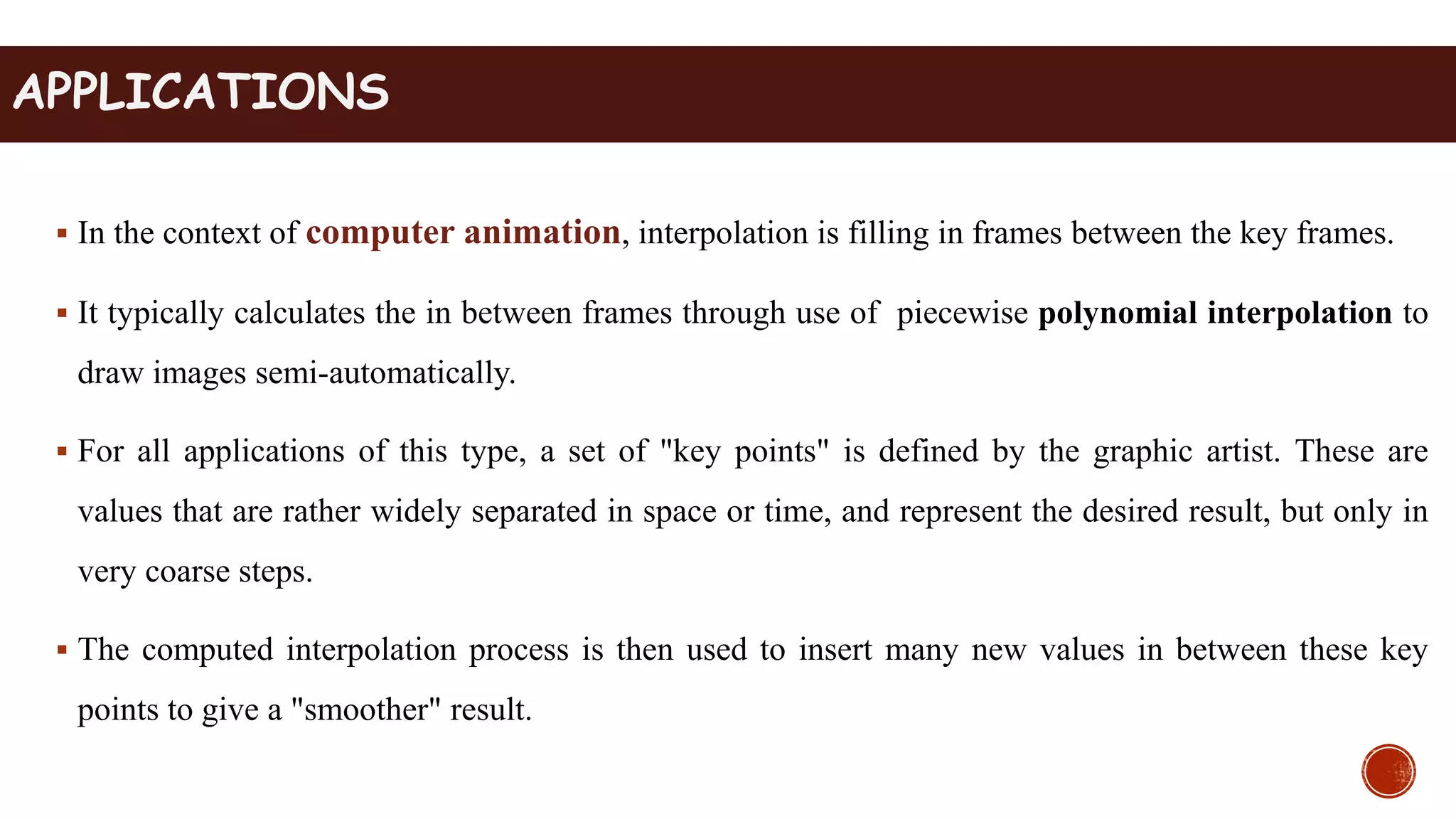 Interpolation and its applications | PPTX