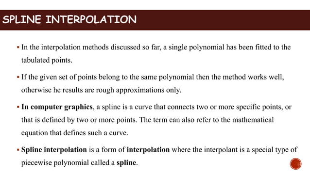 Interpolation and its applications | PPTX